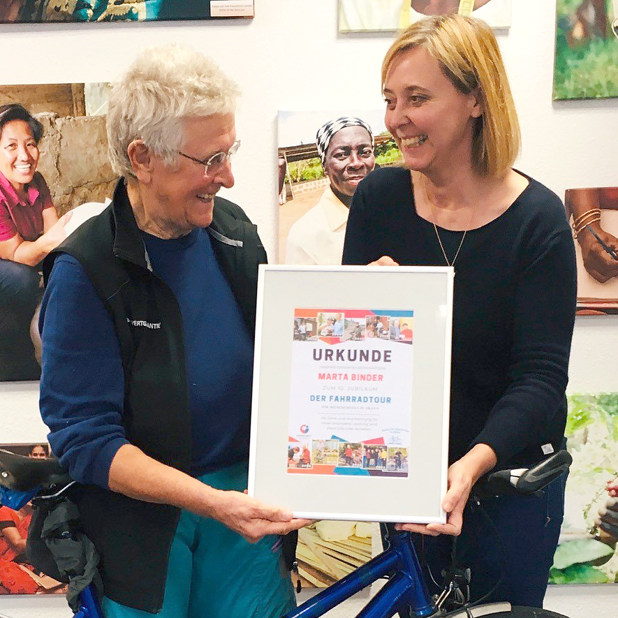 Noch 3500 km bis zur Erdumrundung – Unsere radelnde Botschafterin Dr ...